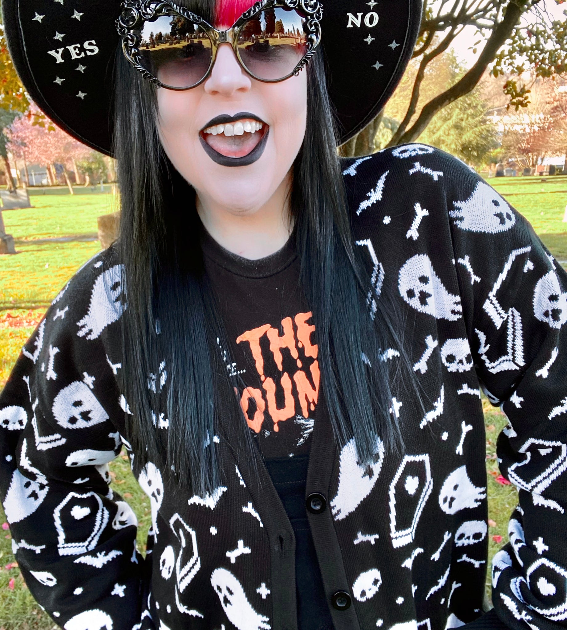 Spooky Spirits Knit Cardigan Sweater - Ladies Sizes S-3X – Em & Sprout