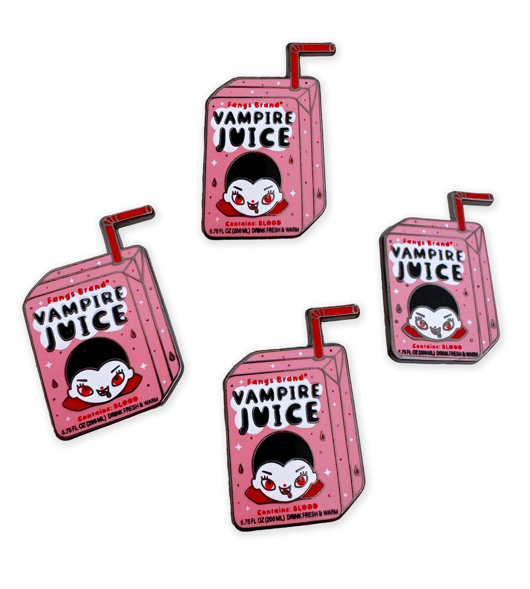 Vampire Juice Box Enamel Pin – Em & Sprout