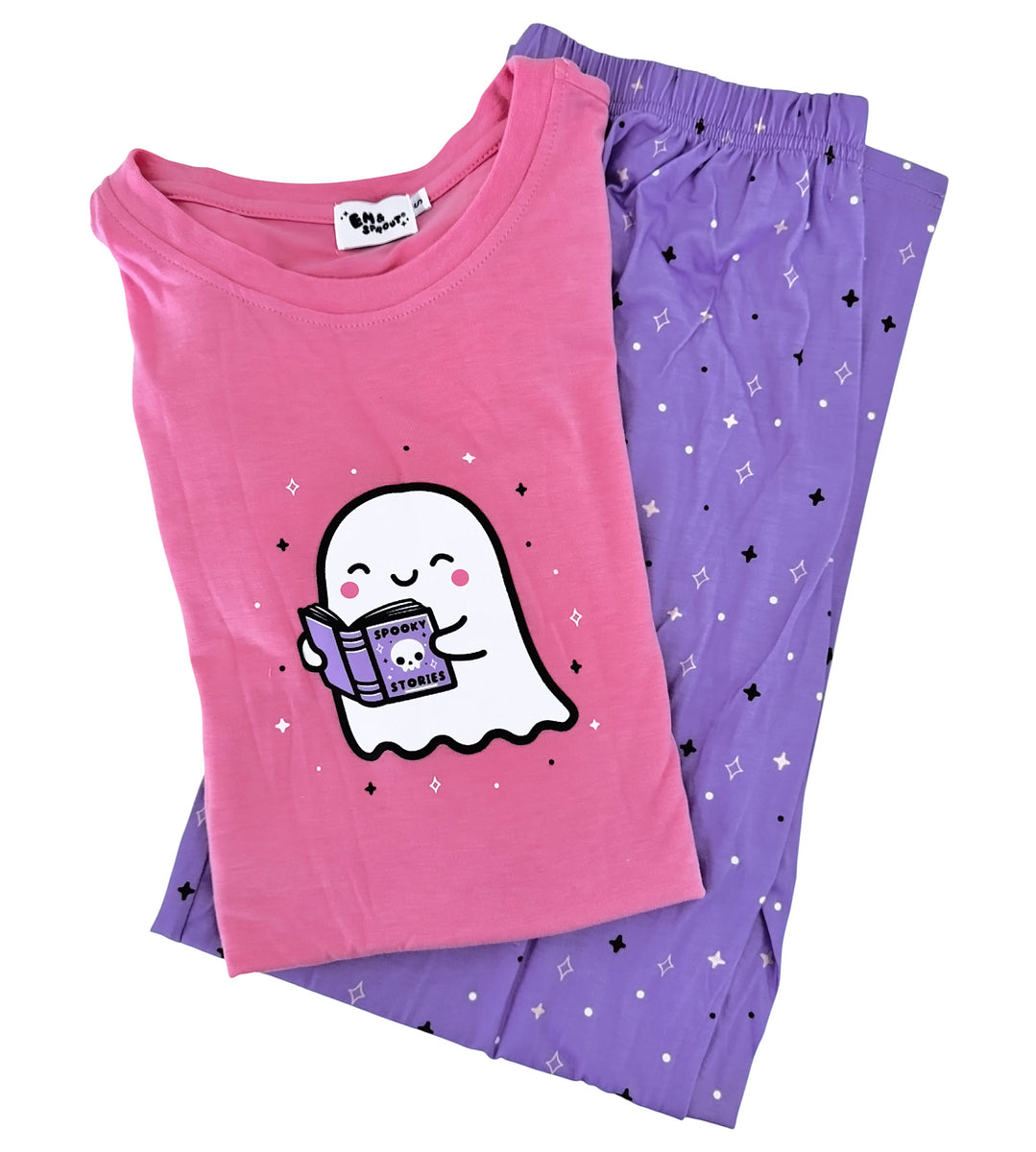 Spooky Stories Ghost Pajamas Pants and Top Set – Em & Sprout