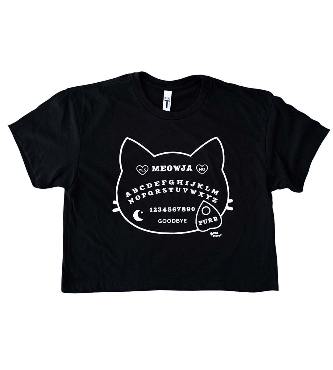 Meowja Cat Ouija Board Crop Tee – Em & Sprout