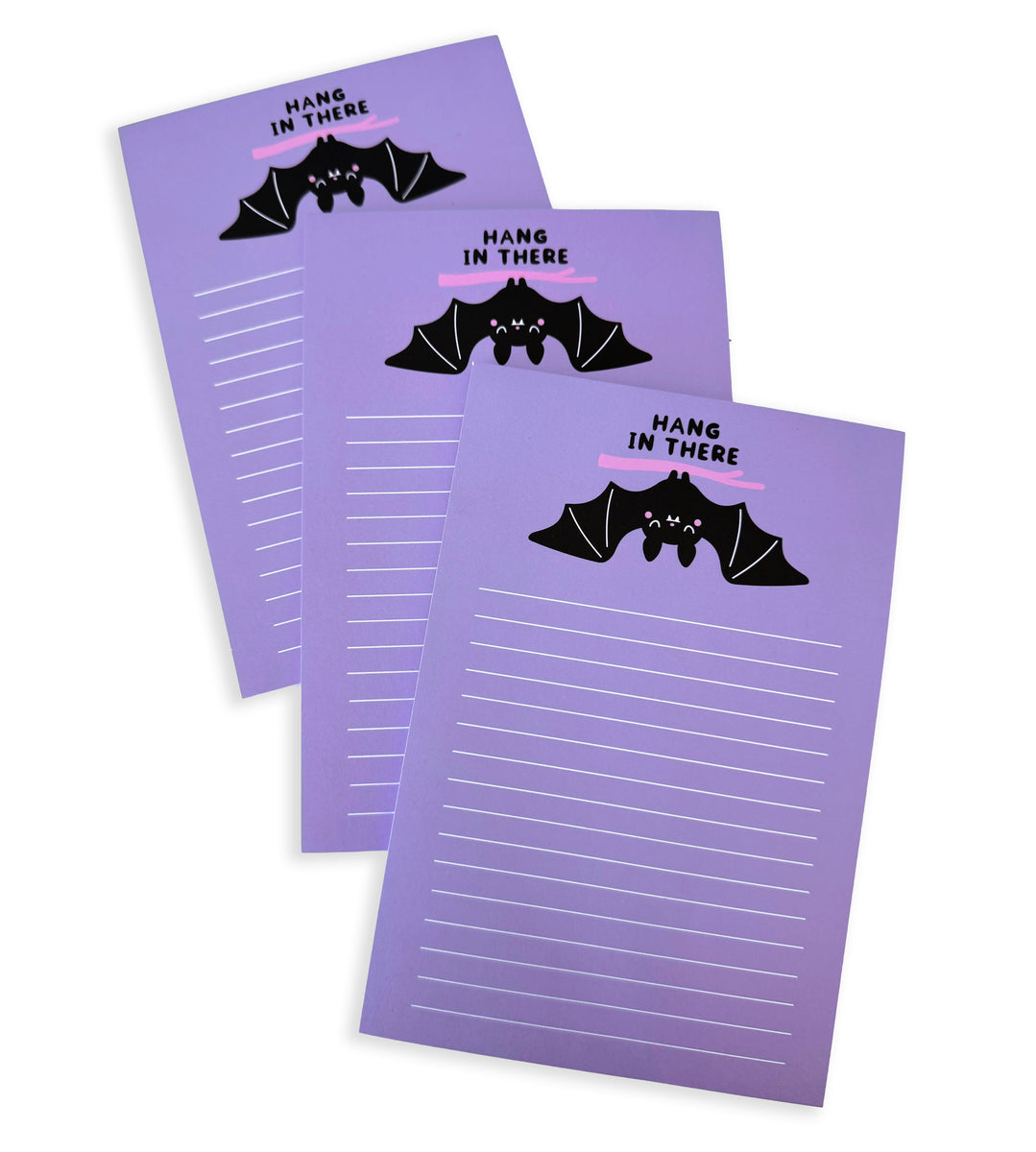 Hang In There Bat Magnetic Note Pad – Em & Sprout