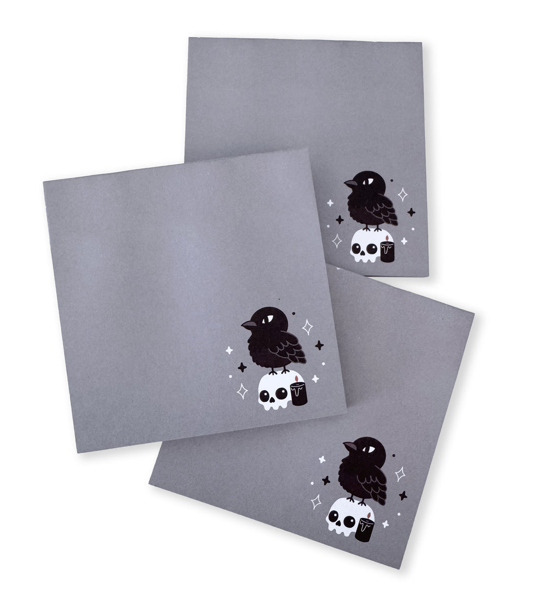 Crow & Skull Sticky Notes - Set of Three – Em & Sprout